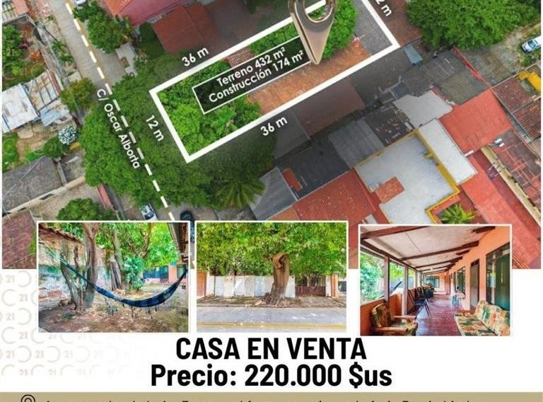 Calle Oscar Alborta. Av. 3 pasos al frente. A 1 Cuadra del 3er Anillo ...