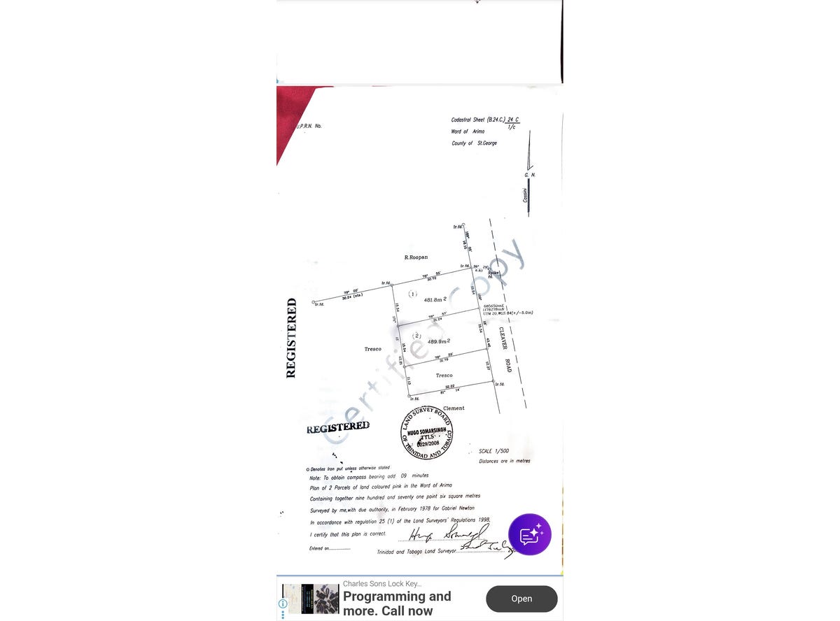 Cleaver Road Arima, Arima, Arima, Arima, Arima Land for Sale ...