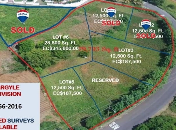 Argyle, St. Vincent, Address available on request Land for Sale ...