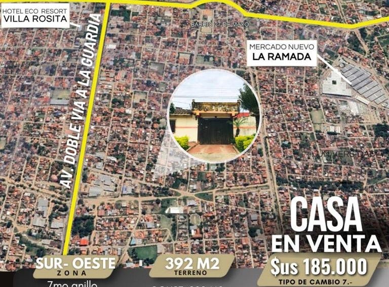 av. doble vía a La Guardia, séptimo anillo s/n, Oeste, Santa Cruz ...
